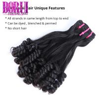China Brazilian Virgin Human Hair , Weft Super Double Drawn Hair Extensions Funmi Rose Curl Bundle for sale