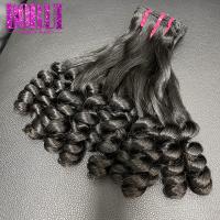 China Brazilian Virgin Human Hair , Weft Super Double Drawn Hair Extensions Funmi Rose Curl Bundle for sale