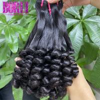 China Brazilian Virgin Human Hair , Weft Super Double Drawn Hair Extensions Funmi Rose Curl Bundle for sale