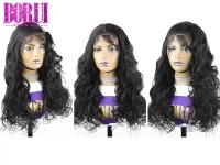 China 4*4 Lace Closure Wig , Pre Plucked Body Wave Lace Wig 250% Density Soft for sale