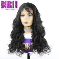 China 4*4 Lace Closure Wig , Pre Plucked Body Wave Lace Wig 250% Density Soft for sale