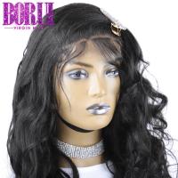 China 4*4 Lace Closure Wig , Pre Plucked Body Wave Lace Wig 250% Density Soft for sale