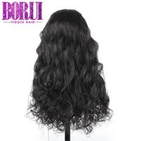 China 4*4 Lace Closure Wig , Pre Plucked Body Wave Lace Wig 250% Density Soft for sale