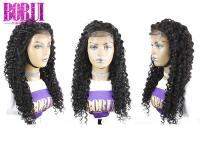China Deep Wave Lace Closure Custom Lace Wigs 100% Unprocessed Indian Virgin Curly for sale