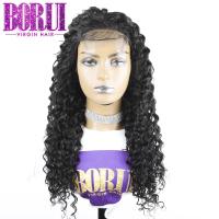 China Dyed Custom Lace Closure Wig Pre Plucked Deep Wave With Baby Hair Bleach for sale
