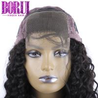 China Dyed Custom Lace Closure Wig Pre Plucked Deep Wave With Baby Hair Bleach for sale