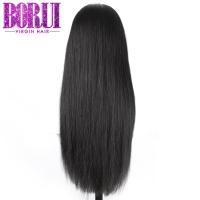 China Straight Wave Custom Lace Wigs Malaysian 100% Virgin Human Hair 250% Density for sale