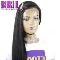 China Straight Wave Custom Lace Wigs Malaysian 100% Virgin Human Hair 250% Density for sale
