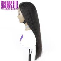 China 250% Density Hand Made Custom Made Lace Wigs , Straight Custom Closure Wigs Wave Lace for sale