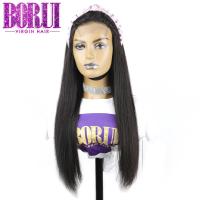 China Peruvian Custom Lace Wigs Hand Made Straight Wave Soft And Smooth Swiss Lace for sale