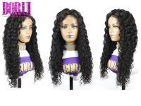 China Pre Plucked Custom Lace Wigs Water Wave Lace Closure Wig With Baby Hair 250% Density for sale