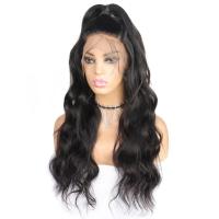 China 10A Grade 360 Lace Frontal Wig Peruvian Human Hair Body Wave Wig Natural Color for sale