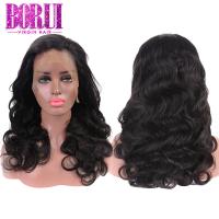 China 10A Grade 360 Lace Frontal Wig Peruvian Human Hair Body Wave Wig Natural Color for sale