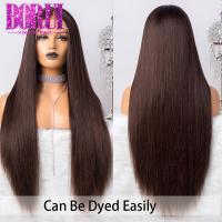 China Brazilian Virgin Human Hair Wigs , Silk Straight 360 Frontal And Bundles for sale