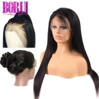 China Brazilian Virgin Human Hair Wigs , Silk Straight 360 Frontal And Bundles for sale