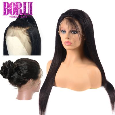 China Brazilian Virgin Human Hair Wigs , Silk Straight 360 Frontal And Bundles for sale