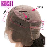 China Loose Wave 360 Lace Frontal Wig Peruvian Untreated Pre Plucked Cuticle Aligned for sale