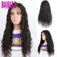 China 360 Lace Frontal Human Hair Wig 200% Density Brazilian Cuticle Aligned Water Wave for sale