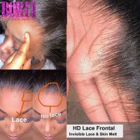 China No Tangling HD Lace Closure 13x4 Straight Wave Indian Virgin Hair Natural Color for sale