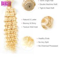 China 10A 613 Blonde Deep Curly Hair , 13 By 4 Lace Frontal No Tangling Healthy Hair End for sale