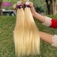 China 613 Straigth Blonde Raw Colored Hair Extension Human Hair Blond Hair Bundles for sale