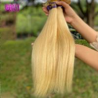 China Dyed Bleached 195g 313 Blonde Human Hair Extensions for sale