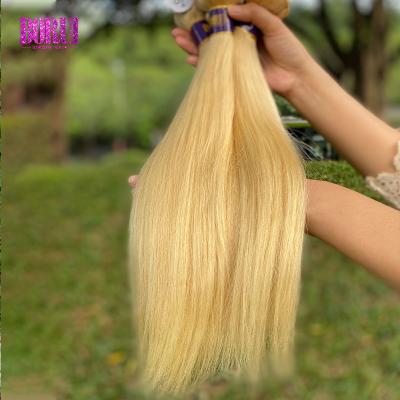 China Dyed Bleached 195g 313 Blonde Human Hair Extensions for sale