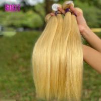 China Dyed Bleached 195g 313 Blonde Human Hair Extensions for sale