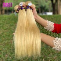 China Dyed Bleached 195g 313 Blonde Human Hair Extensions for sale