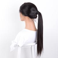 China Unprocessed Virgin Human Hair 13X4 Straight 180% Density Lace Frontal Wig for sale