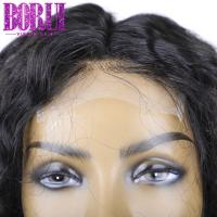 China 100% Virgin Human Hair 12-30 Inch Swiss Lace Closure Wig Water Wave 250% Density for sale