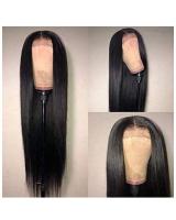 China 100% Indian Human Hair Straight HD Lace 13*4 Frontal Wigs for sale
