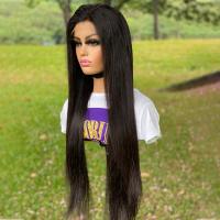 China Straight Transparent HD Lace Frontal Wig Free Part With Pre Plucked Hairline for sale
