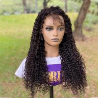 China HD Transparent Lace Frontal Wig Deep Wave 13x4 Human Hair Preplucked Remy for sale