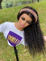 China HD Transparent Lace Frontal Wig Deep Wave 13x4 Human Hair Preplucked Remy for sale