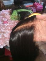 China Beauty Forever Straight 5x5 HD Lace Wig Pre Plucked Remy Human Hair Wig for sale