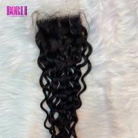 China 5x5 HD Swiss Transparent Frontal Lace Closure 100% Human Virgin Hair for sale