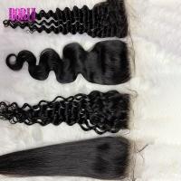 China 5x5 HD Swiss Transparent Frontal Lace Closure 100% Human Virgin Hair for sale