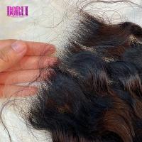 China Virgin Peruvian Human Hair HD Invisible Lace Closure 5x5 Water Wave for sale