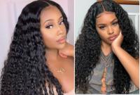 China 10A Grade Invisible HD Lace Closure 5x5 Deep Wave Lace Frontal Wig for sale