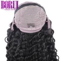 China Deep Wave Glueless 4x4 Lace Closure Wig 250% Density for sale