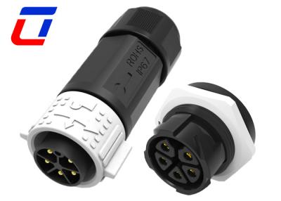 China 600V IP67 Waterproof Power Cable Connector M25 5 Pin Circular Connector for sale