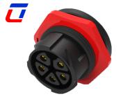 China 5 Pin Waterproof Panel Mount Connector With Push Lock Quick Release System for sale