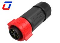 China 5 Pin Waterproof Panel Mount Connector With Push Lock Quick Release System for sale