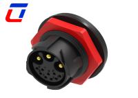 China 30A Waterproof Power Connector 9 Pin Data Industrial Plug And Socket IP67 for sale