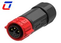 China 30A Waterproof Power Connector 9 Pin Data Industrial Plug And Socket IP67 for sale