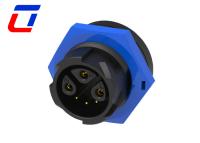 China Black 15A 300V Multi Pin Waterproof Connector Plug And Socket For Growth Lights for sale
