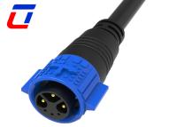 China Black 15A 300V Multi Pin Waterproof Connector Plug And Socket For Growth Lights for sale