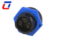 China Low Voltage 3 Pin Waterproof Cable Connector 3+2 M19 Panel Mount Connector IP67 for sale
