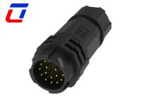 China M19 16 Pin Circular Waterproof Quick Disconnect Wire Connectors Push Lock for sale